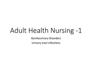Urinary tract infections , Educational Platform.pptx