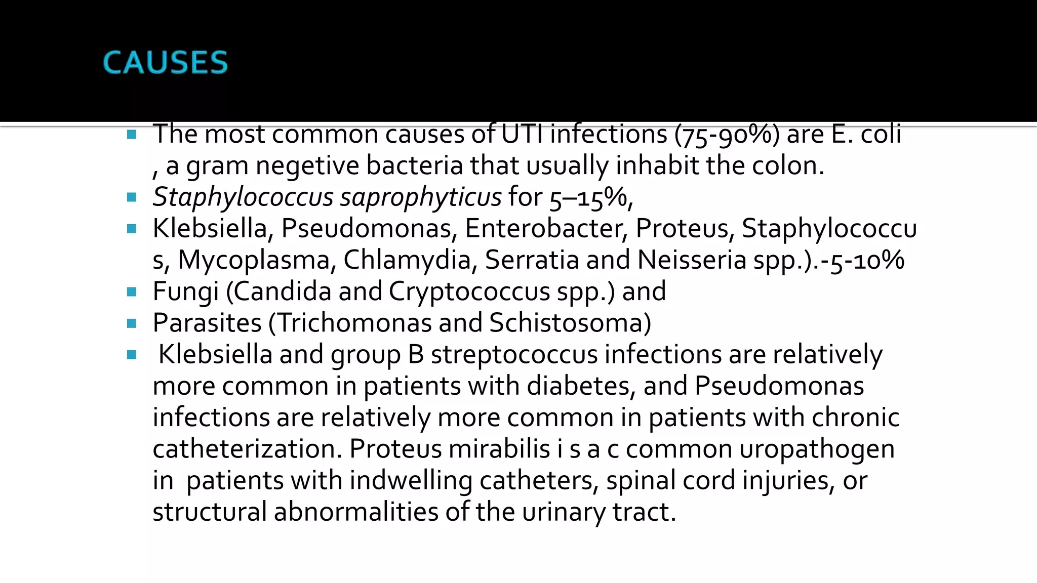Urinary tract infections in obs & gynae | PPTX