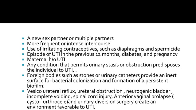 Urinary tract infections in obs & gynae | PPTX | Infectious Diseases ...