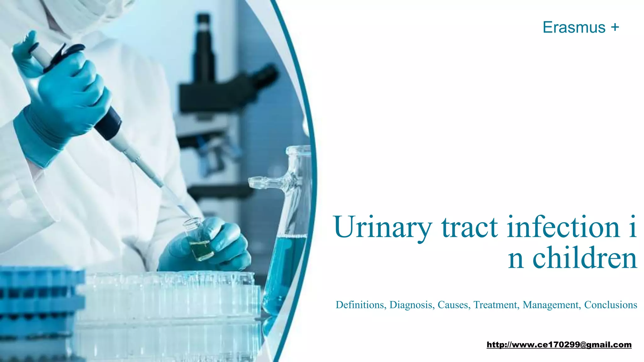 Urinary tract infections on children ERVIS CARA | PPTX