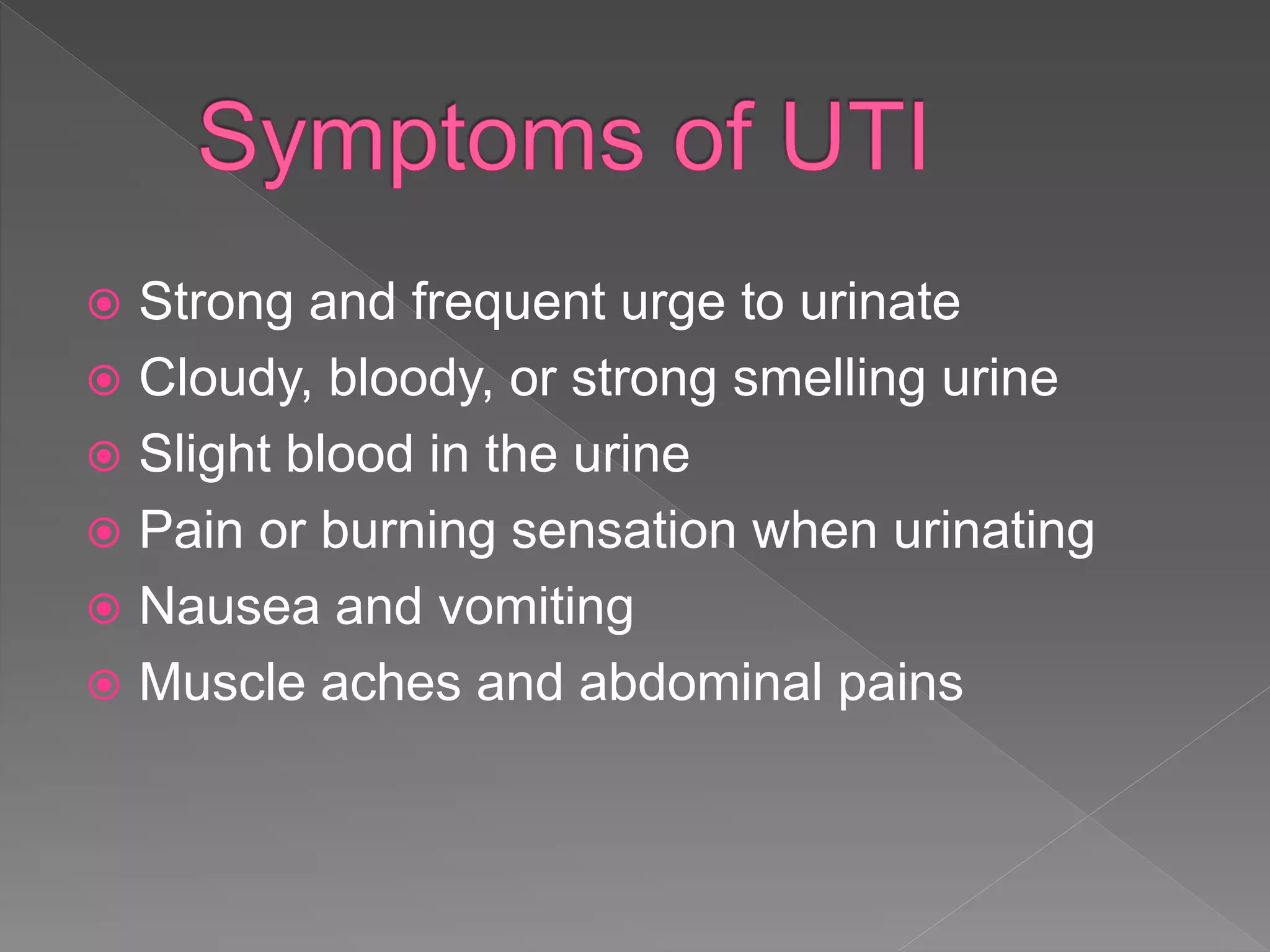 Urinary tract infection (uti) and kidney stones | PPT