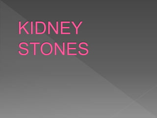 Urinary tract infection (uti) and kidney stones | PPT
