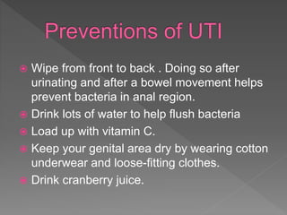 Urinary tract infection (uti) and kidney stones | PPT