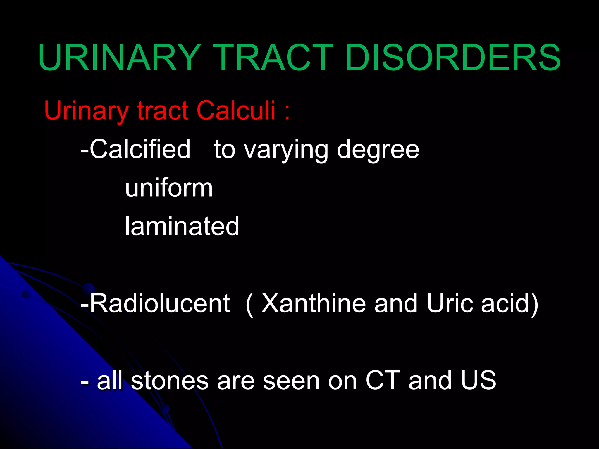 radiology.Urinary tract lecture 2.(dr.nasr) | PPT