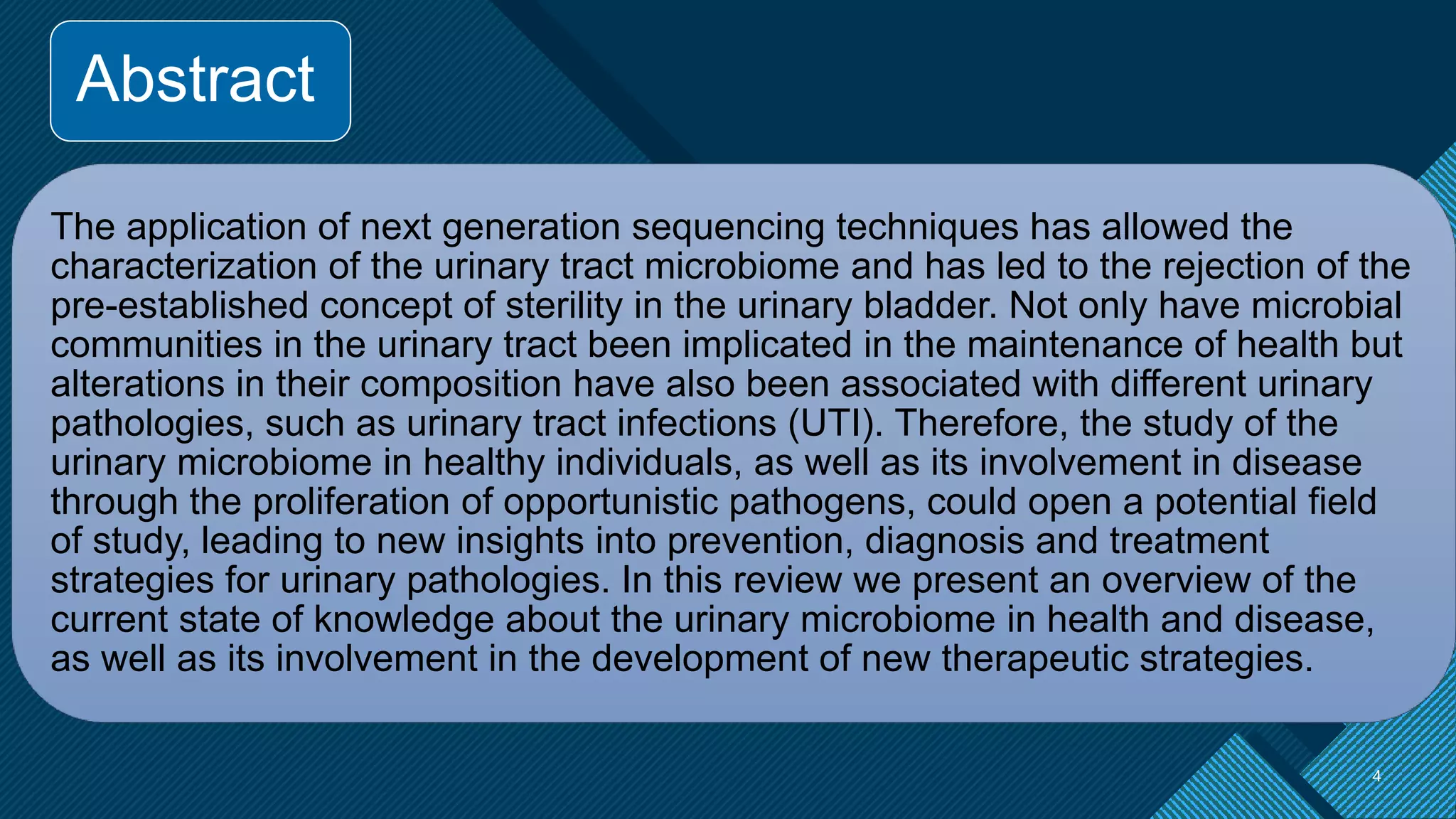 urinary tract MICROBIOME.pptx