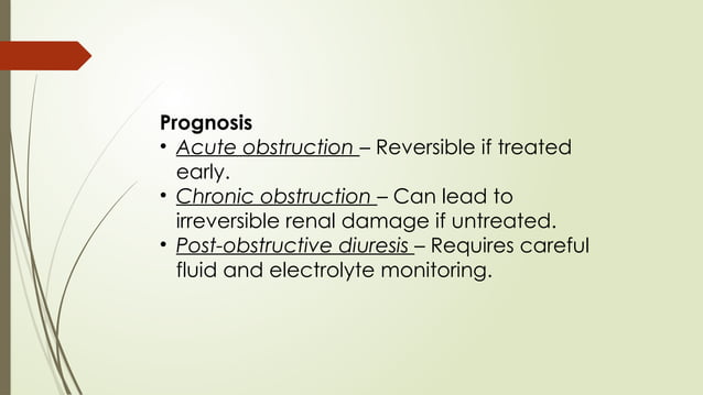 Urinary Tract Obstruction in patientspptx | PPTX