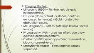 Urinary Tract Obstruction in patientspptx | PPTX