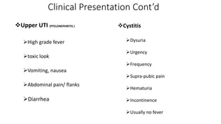 Urinary tracts infections in pediatrics (UTI) | PPTX