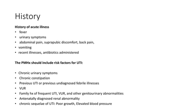Urinary tracts infections in pediatrics (UTI) | PPTX | Digestive ...