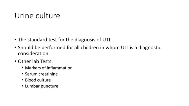 Urinary tracts infections in pediatrics (UTI) | PPTX | Digestive ...