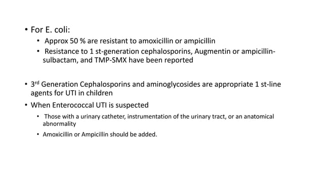 Urinary tracts infections in pediatrics (UTI) | PPTX | Digestive ...