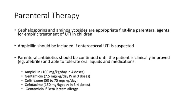Urinary tracts infections in pediatrics (UTI) | PPTX | Digestive ...