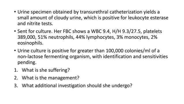Urinary tracts infections in pediatrics (UTI) | PPTX | Digestive ...