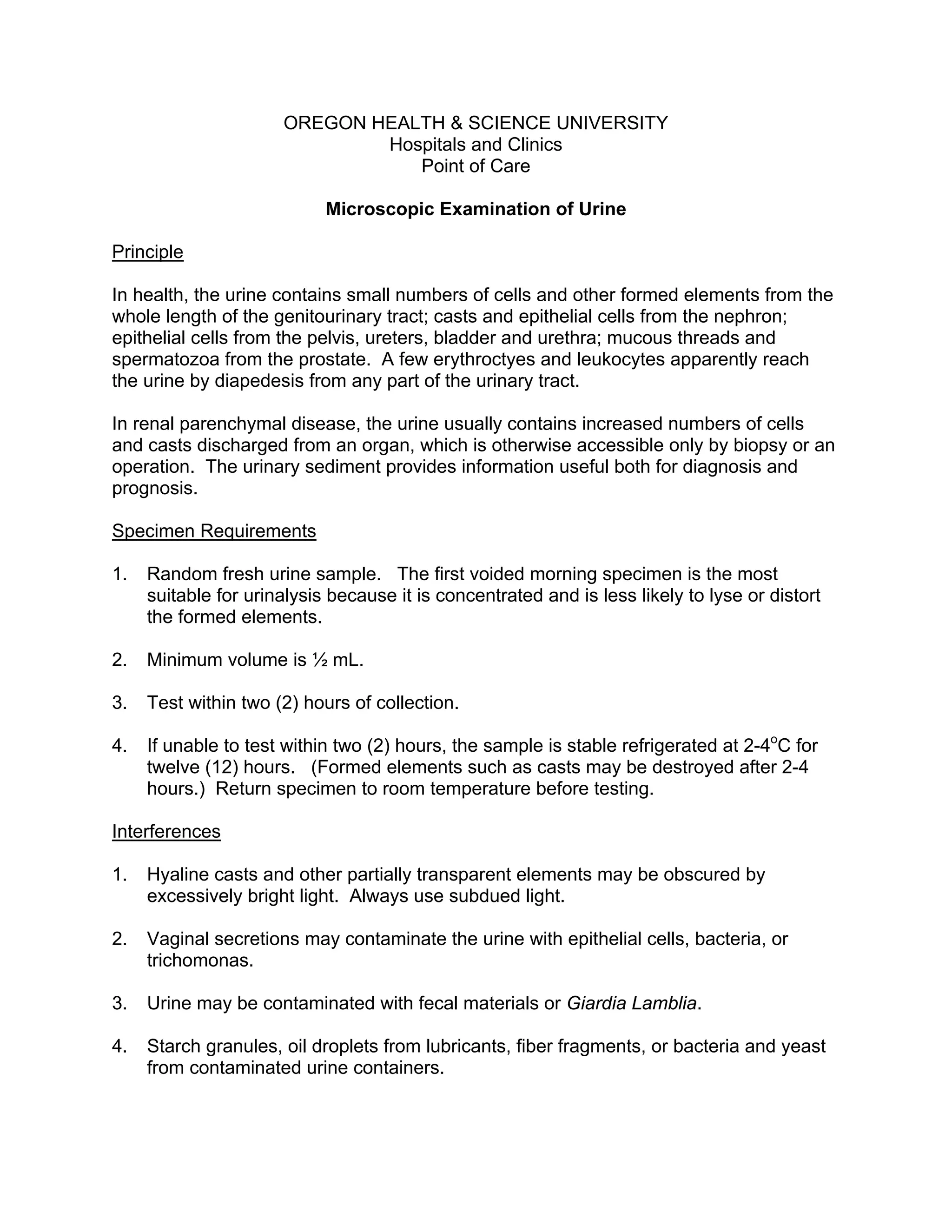 Urine examination | PDF