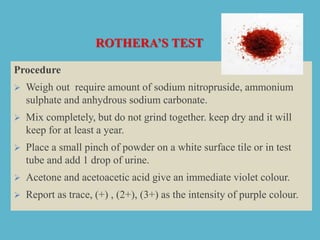 Urine acetone | PPTX