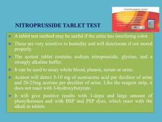 Urine acetone | PPTX