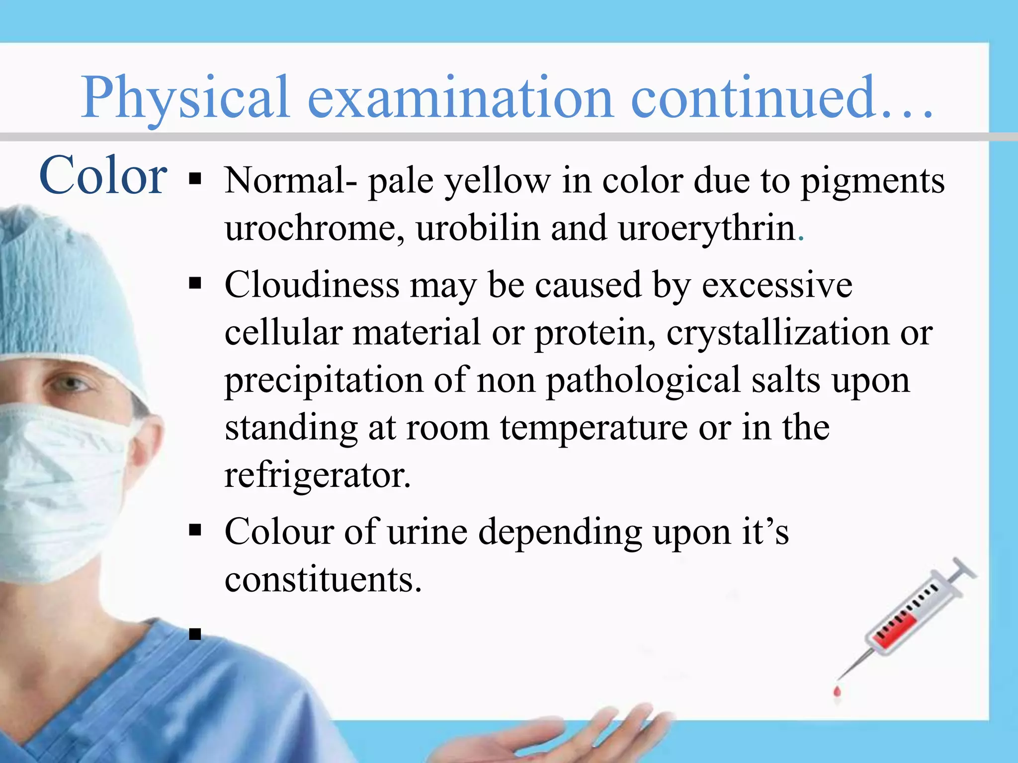 Urine analysis | PPTX