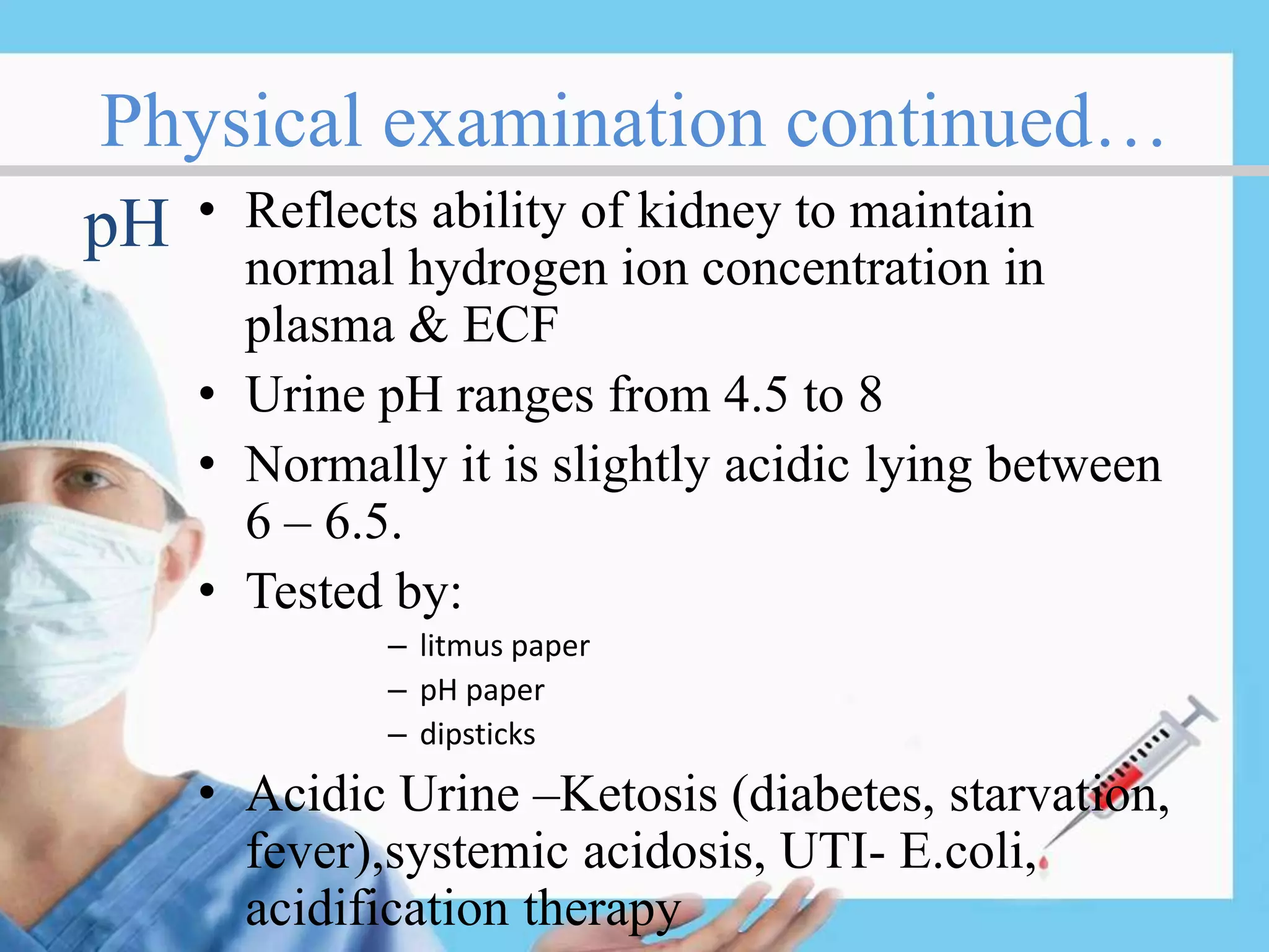Urine analysis | PPTX