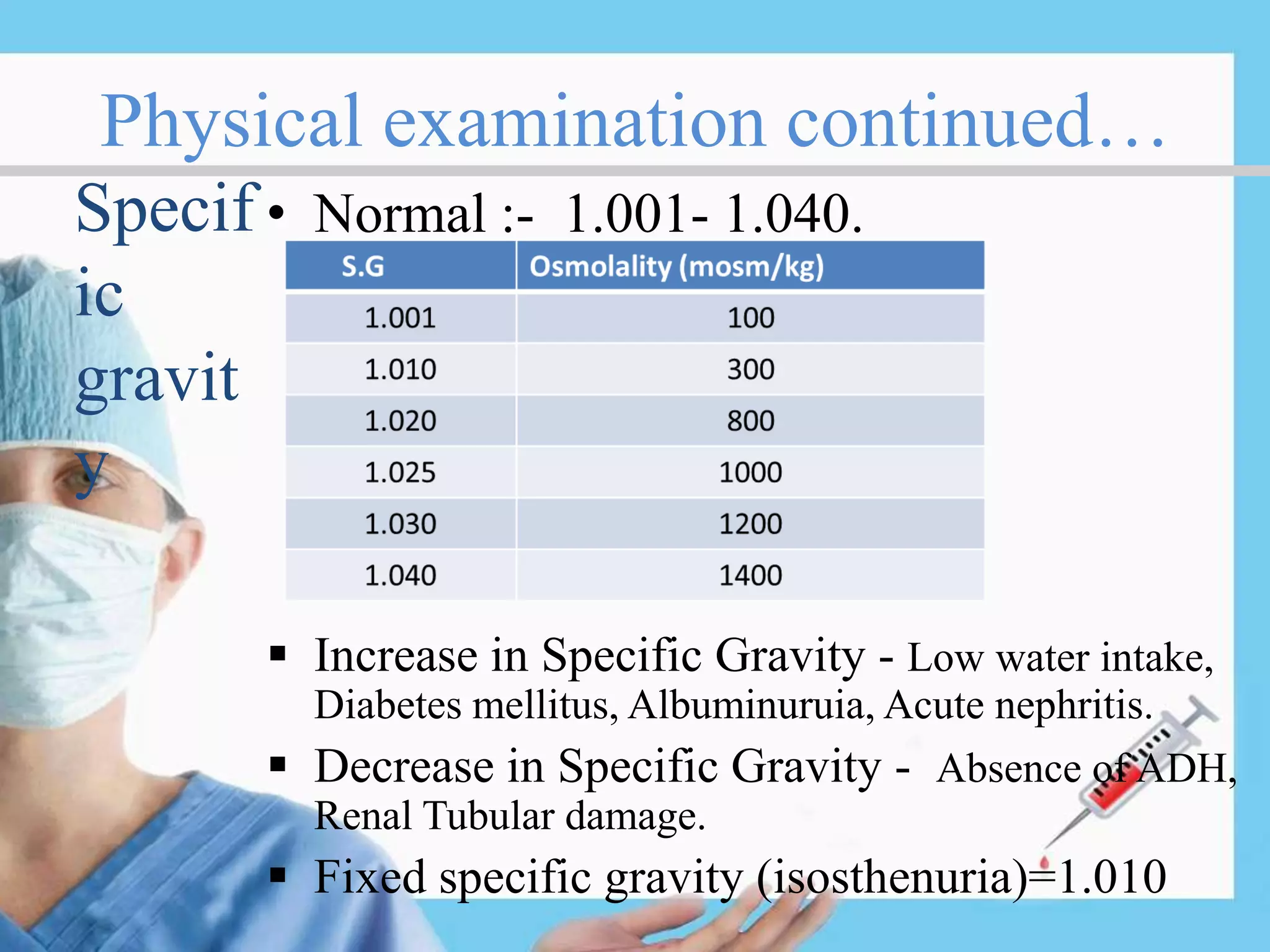 Urine analysis | PPTX