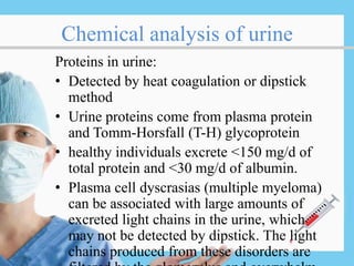 Urine analysis | PPTX