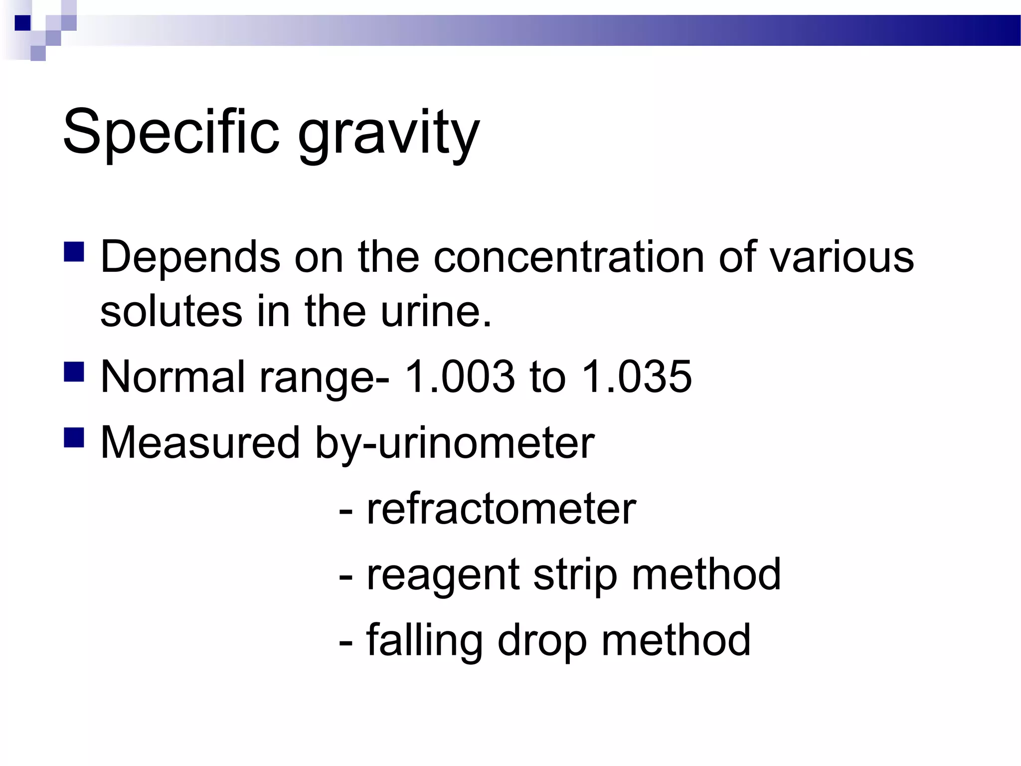 Urine analysis | PPT