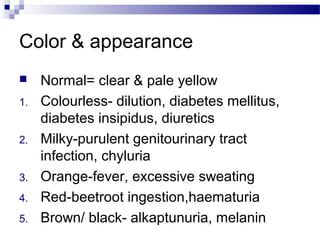 Urine analysis | PPT