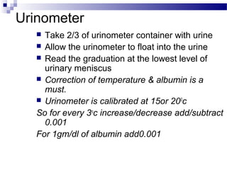 Urine analysis | PPT