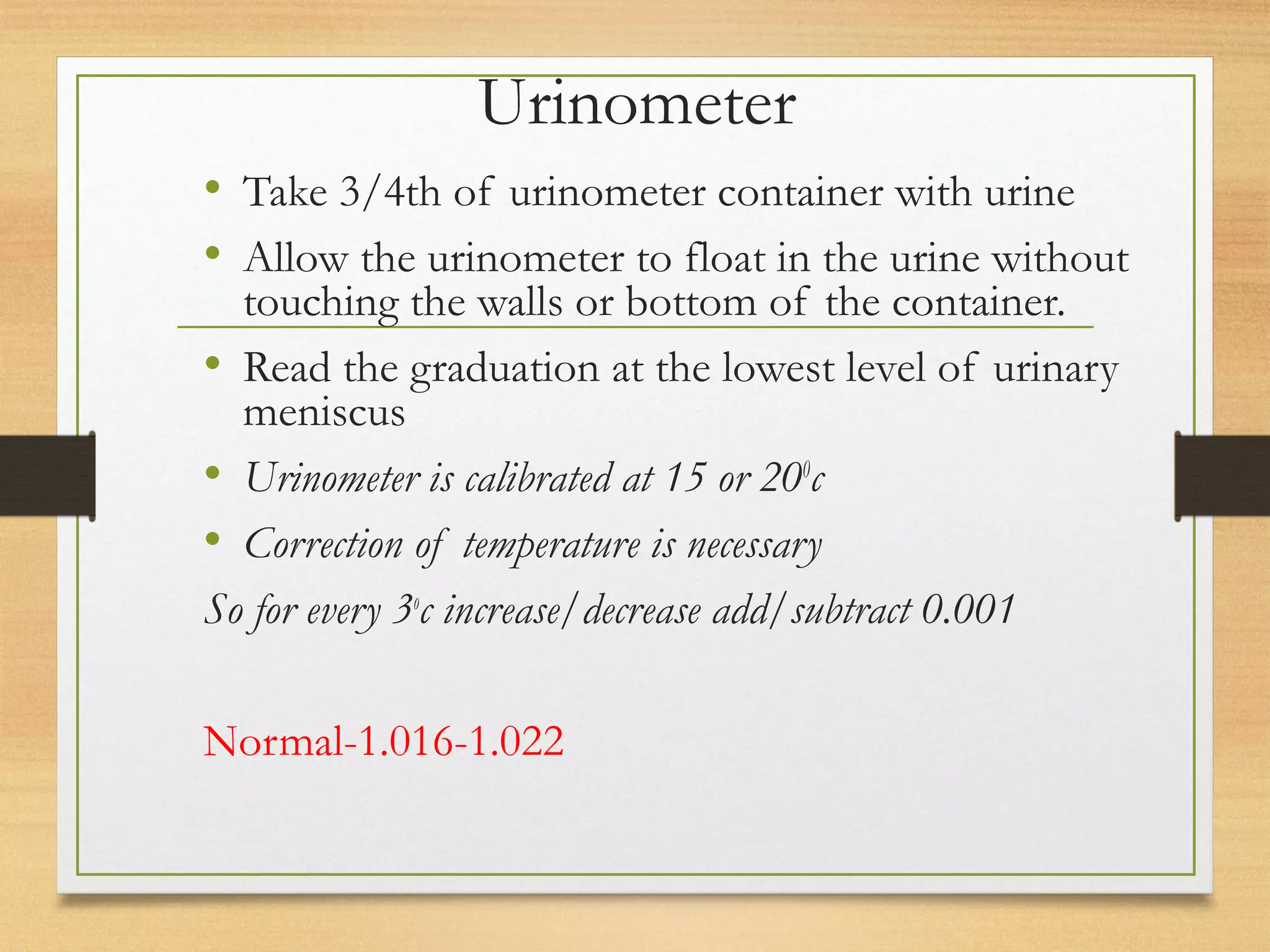 Urine analysis | PPT