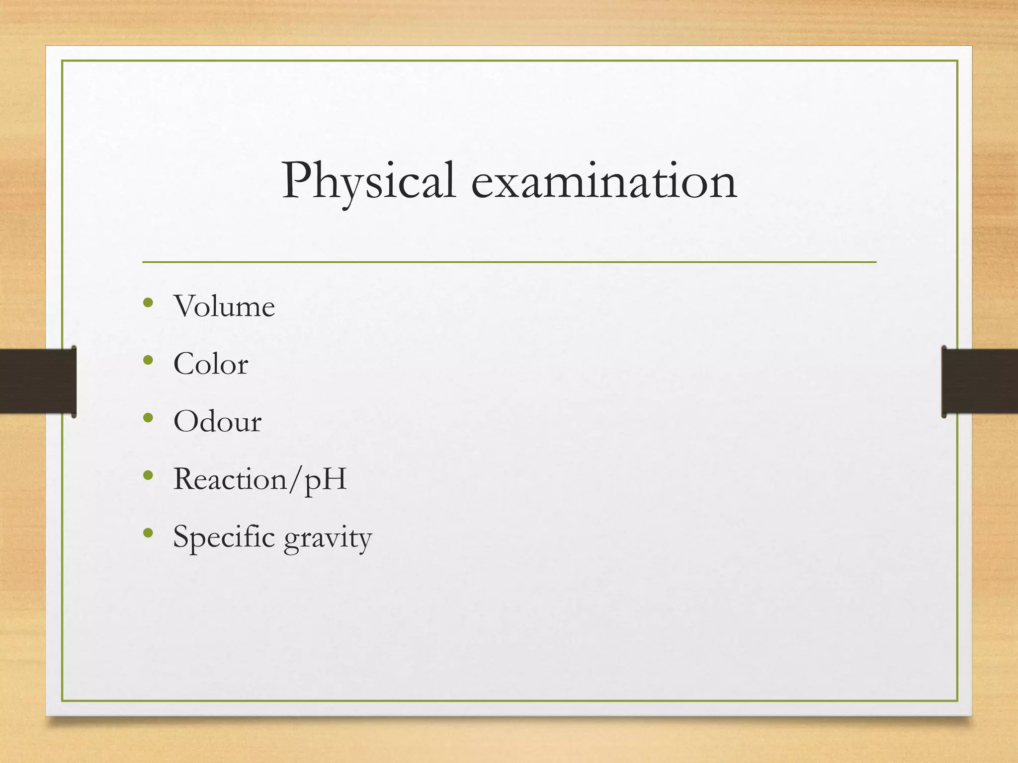 Urine analysis | PPT