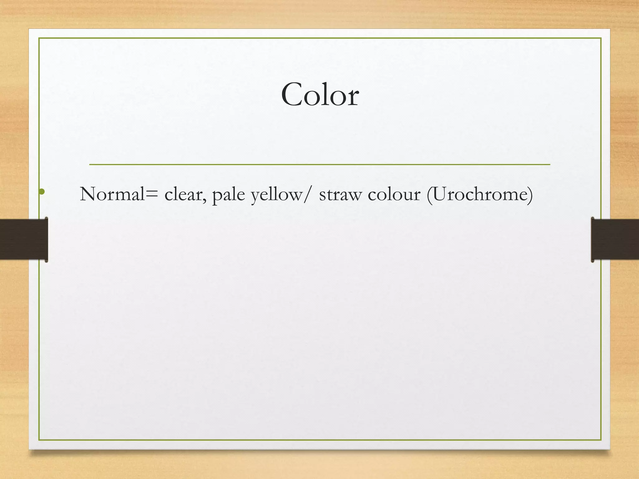 Urine analysis | PPT
