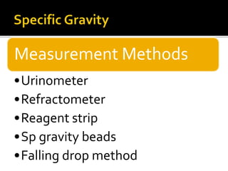 Urine analysis Part1 | PPTX