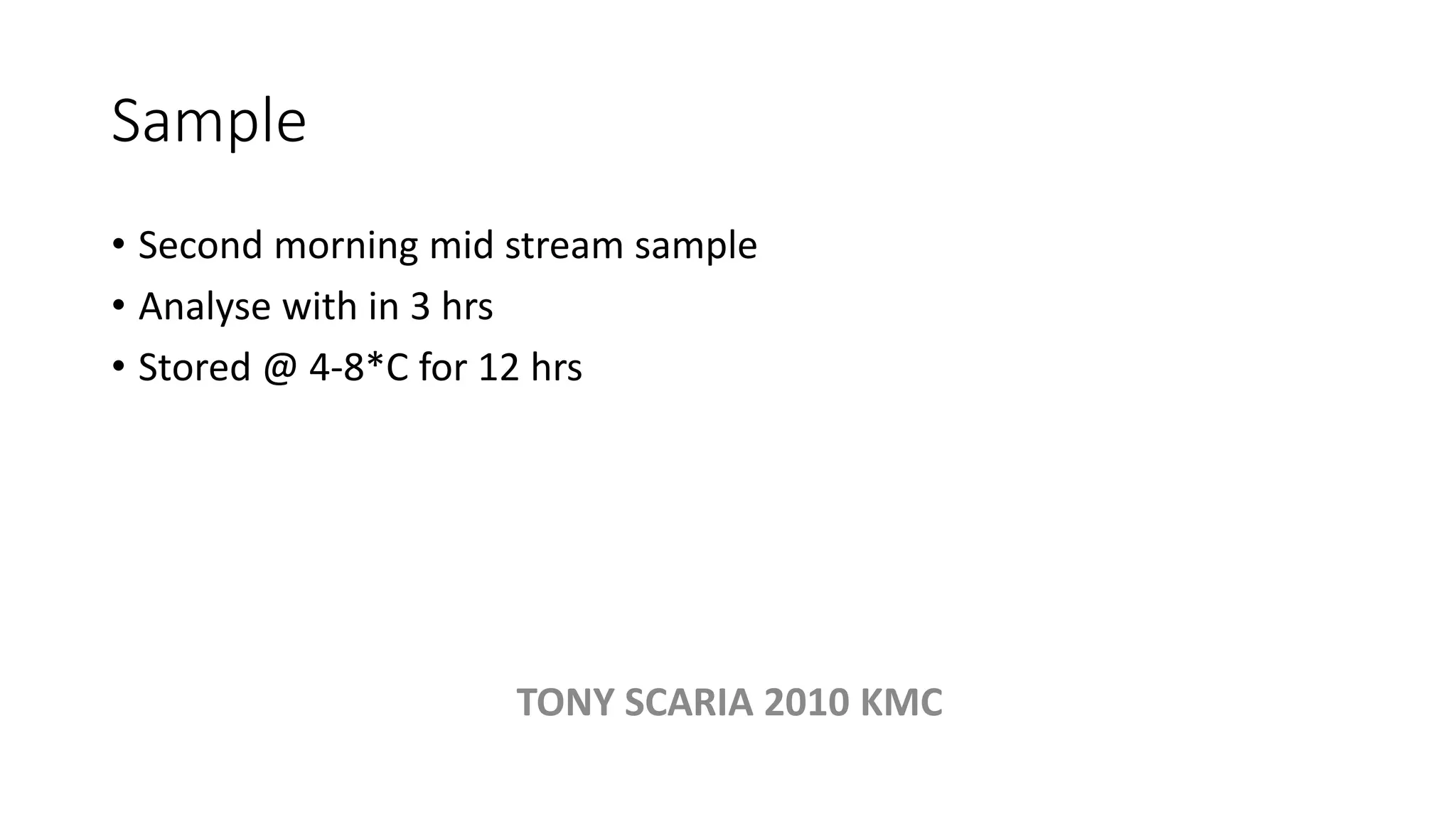 Urine Analysis Revision Notes Ppt
