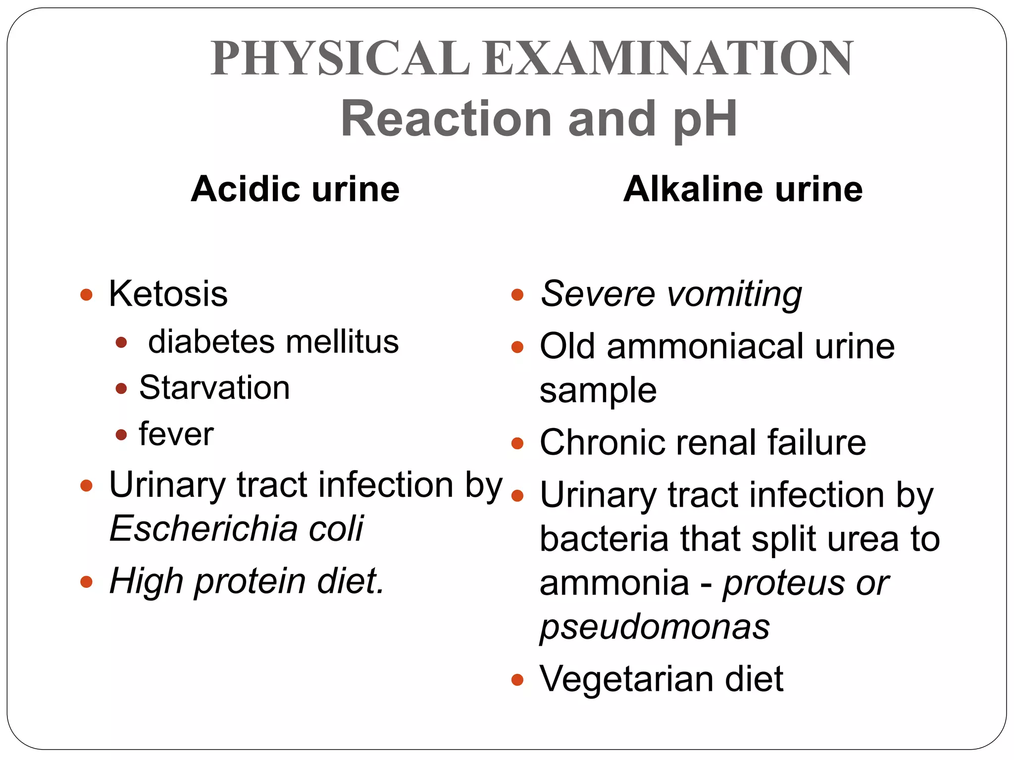 Urine analysis | PPTX
