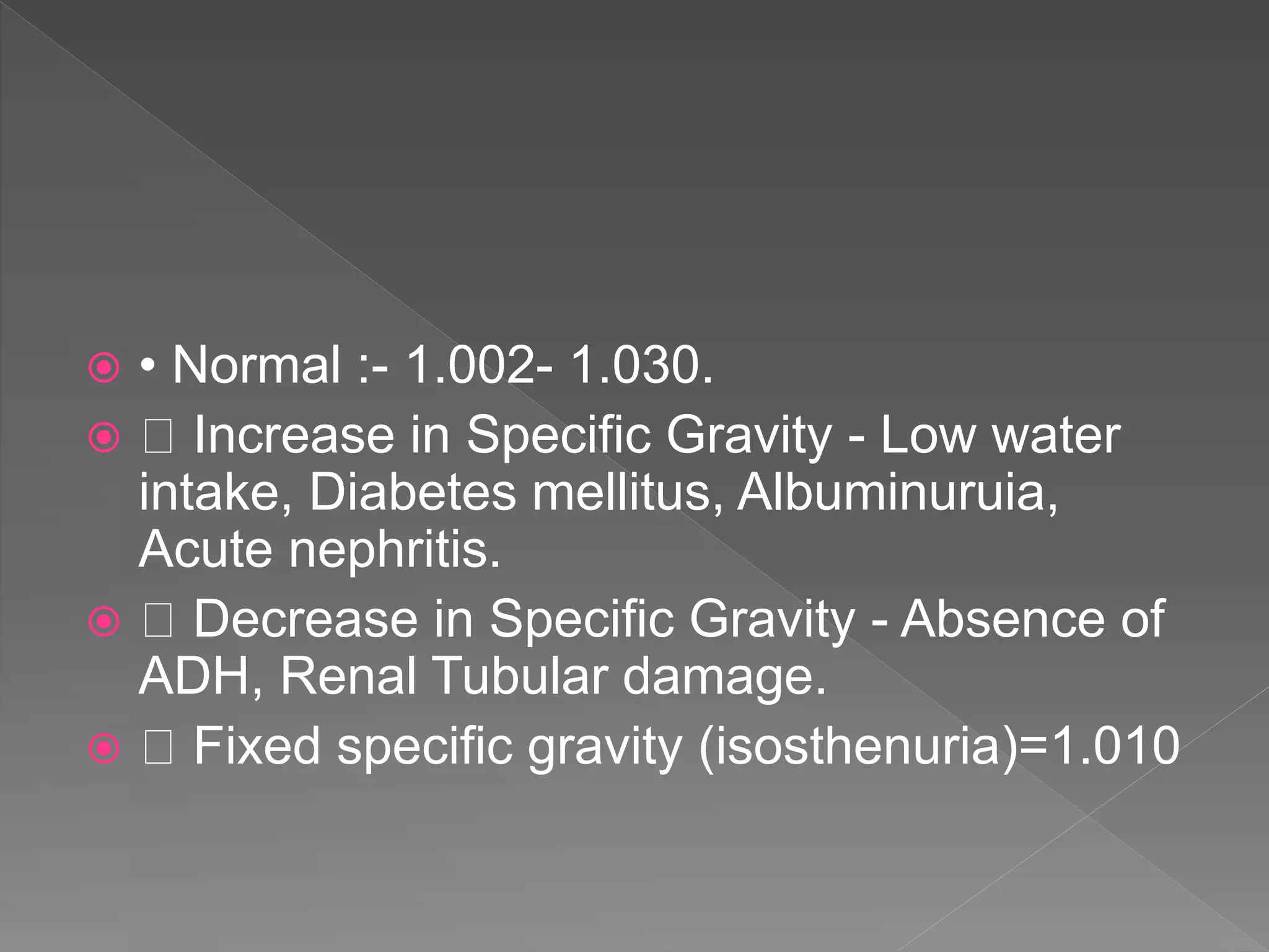Urine analysis | PPTX