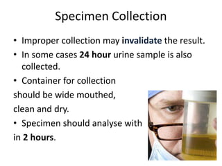Urine analysis | PPTX
