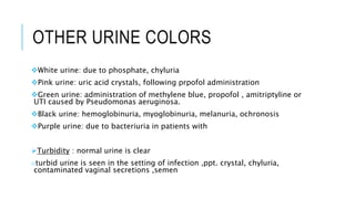Urine analysis | PPTX