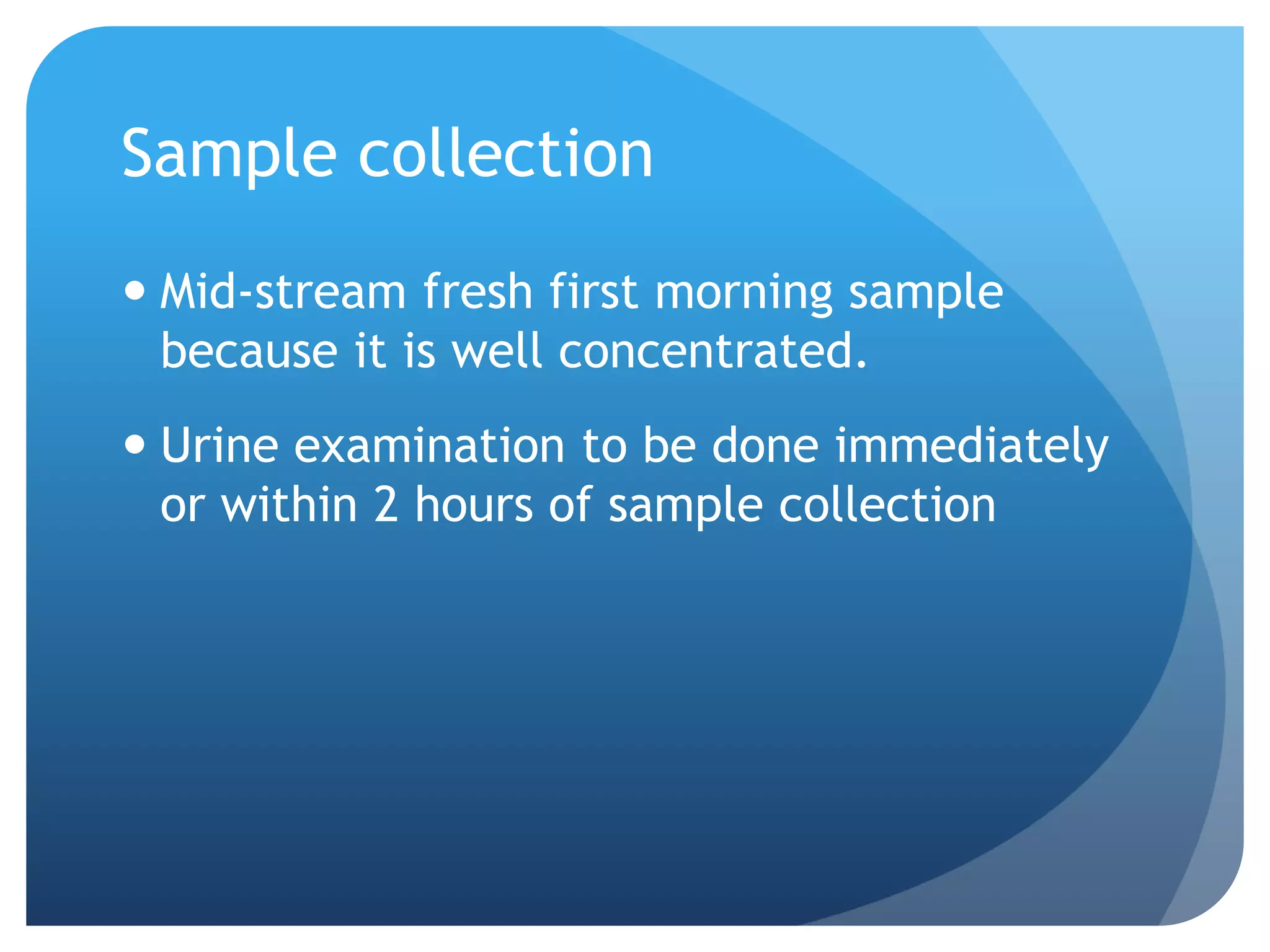 Urine analysis microscopic examination | PPTX
