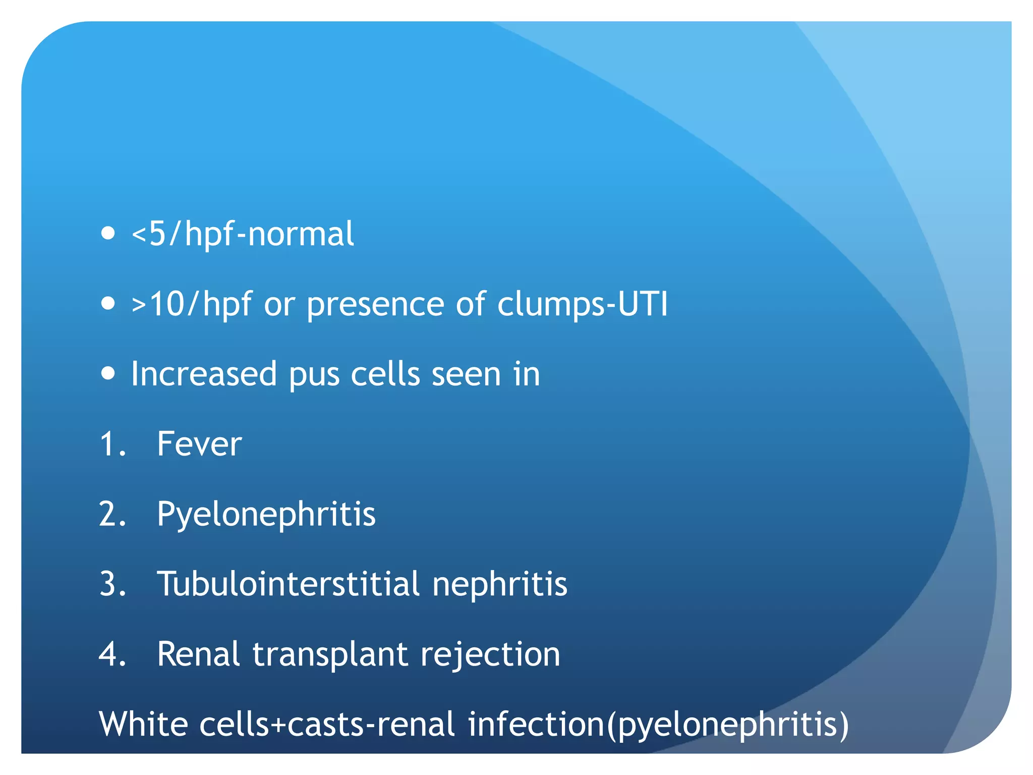 Urine analysis microscopic examination | PPTX