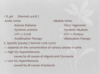 Urine analysis.ppt | PPTX