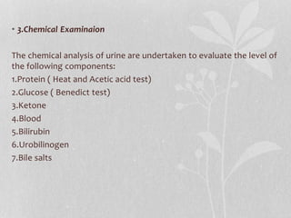 Urine analysis.ppt | PPTX