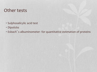 Urine analysis.ppt | PPTX