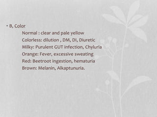 Urine analysis.ppt | PPTX
