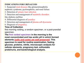 Urine analysis | PPTX
