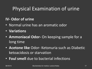 Urine analysis practical | PPTX
