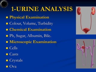 Urine and Stool analysis.ppt urine and stool analysis | PPT