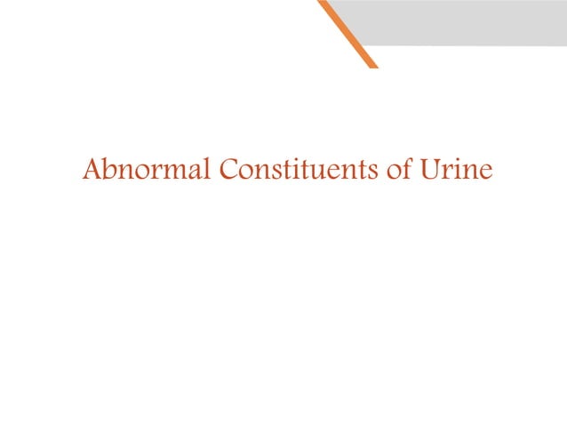 Urine and urinalysis | PPTX | Chemistry | Science