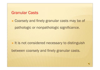 Urine casts | PDF
