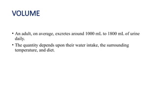 URINE CHEMISTRY AND ITS CONSTITUENTS ,Biochemistry PPT.pptx