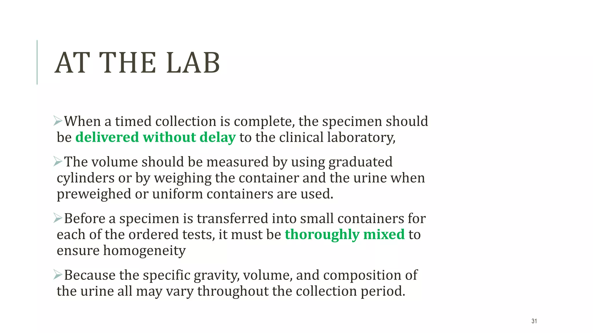 Urine Collection Preservation Pre analytical errors.pptx