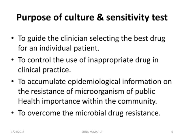 Urine culture and sensitivity